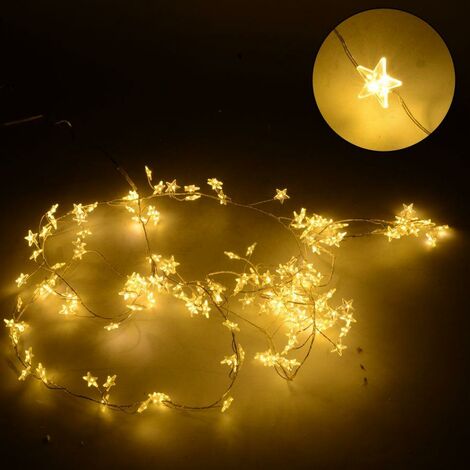 Luce filo 160 micro led stella bianco caldo cm 230alimentazione fissa ...