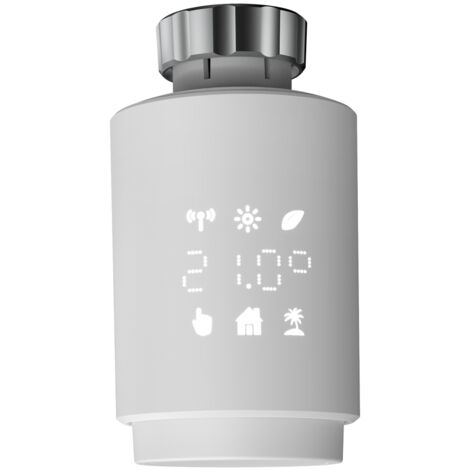 Valvola Termostatica Wi-Fi per Radiatori Termosifoni 10,4x10,4x5,6 cm ...