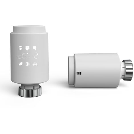 Valvola Termostatica Wi-Fi per Radiatori Termosifoni 10,4x10,4x5,6 cm ...