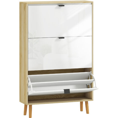 Scarpiera Slim con 3 Cassetti Ribaltabili per 24 Paia di Scarpe ...