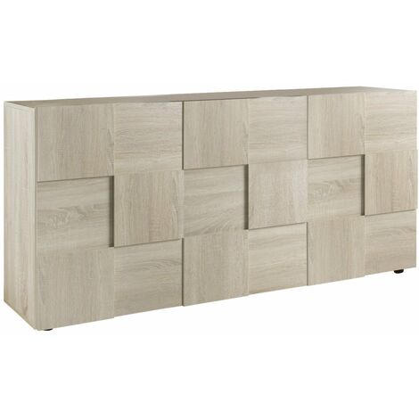 Mobile Buffet 3 Ante 180x42x84 cm in Legno TFT Chequers Rovere Samoa
