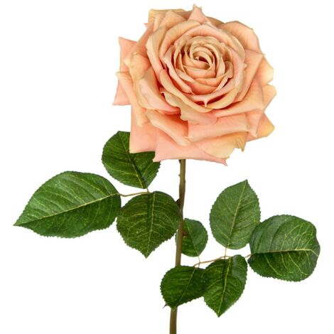 Set 3 Rose Artificiali Aperta Altezza 79 cm