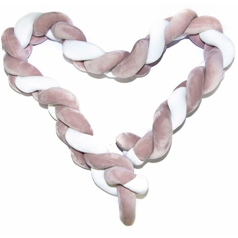 Paracolpi Treccia per Culla Riduttore 2m Dolce Nanna Tortora