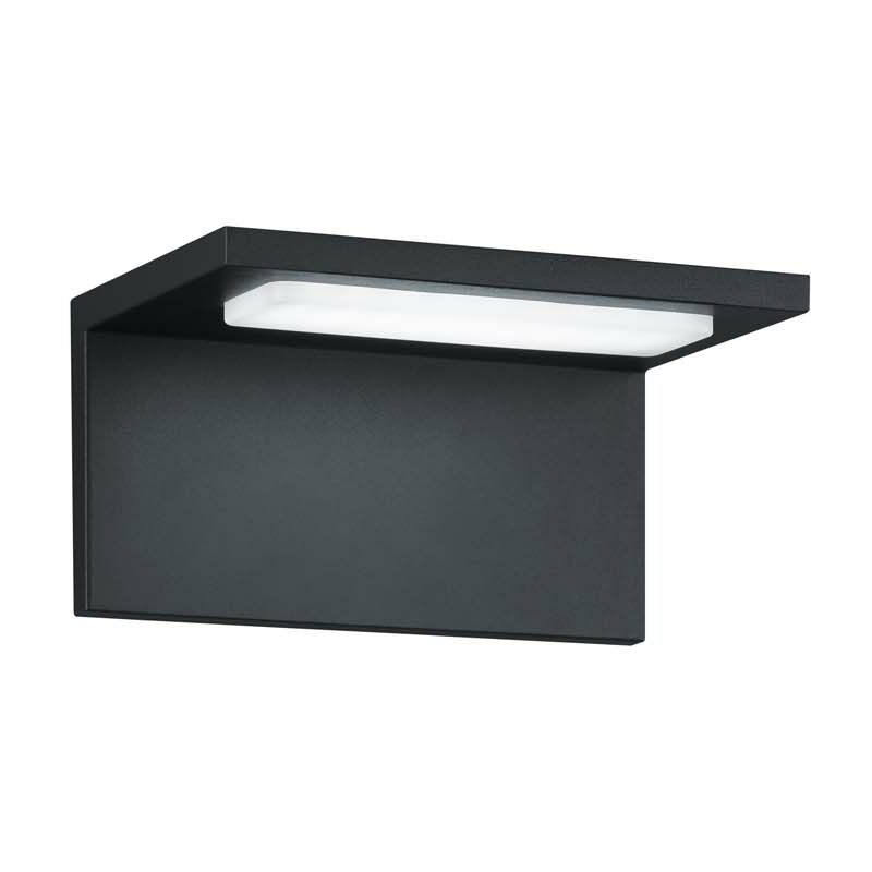Barre Applique LED Rectangulaire Anthracite 9x17 cm