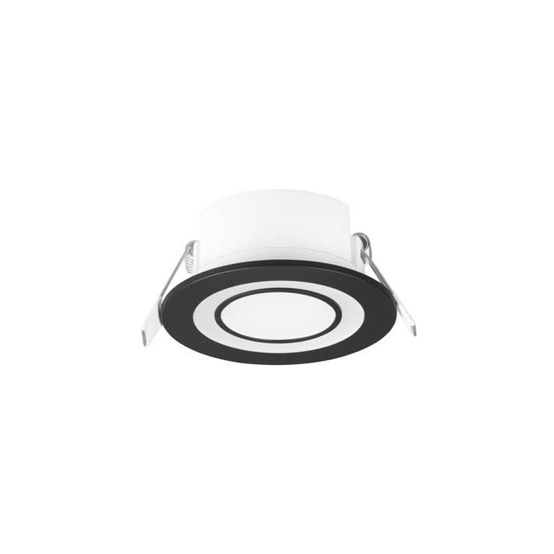 Core Spot Encastrable en Plastique Noir Satiné Triple Allumage ...