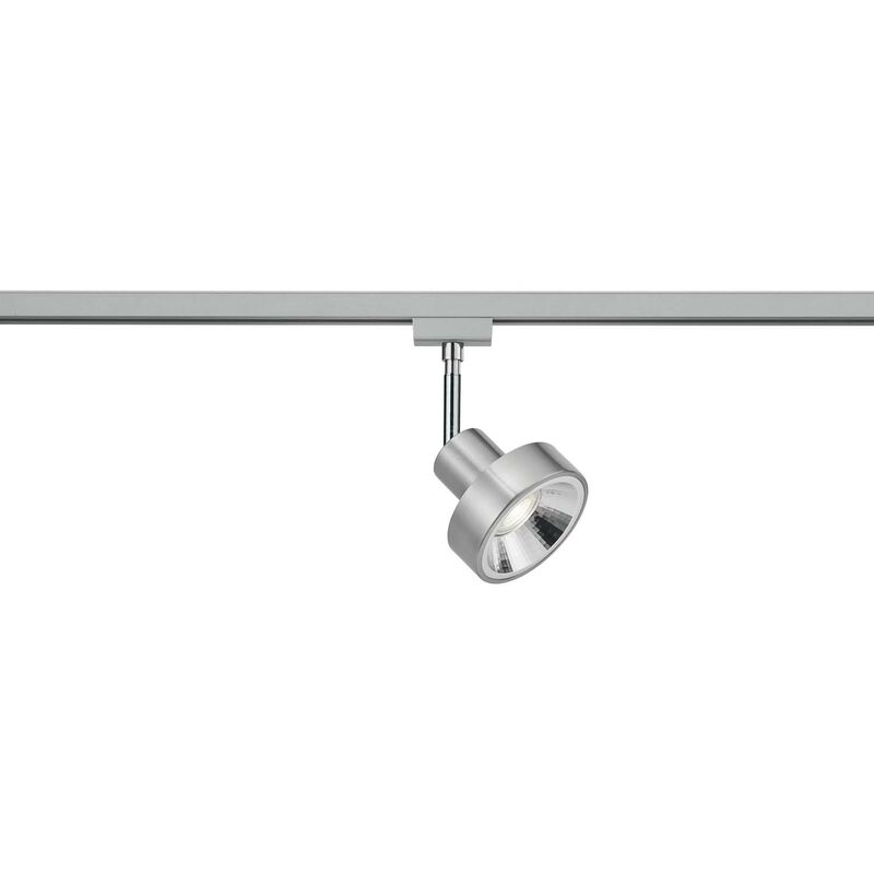 Spot orientable Duoline Leon en métal acier satiné L. 11cm