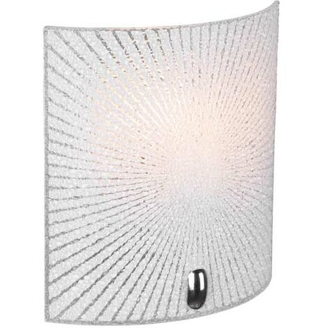 Applique rectangulaire Elisa en verre décoré et granulat de verre L ...