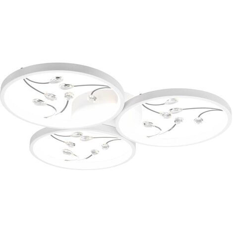 Luminaire LED Groovy à 3 cercles avec décorations en gemmes ...