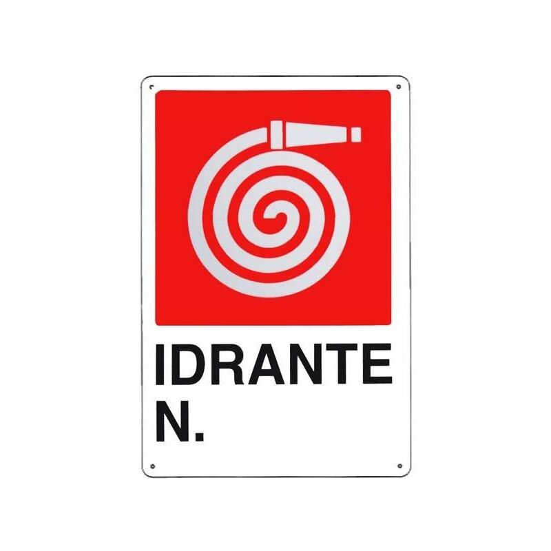 Cartello Idrante 20X 30 Alluminio