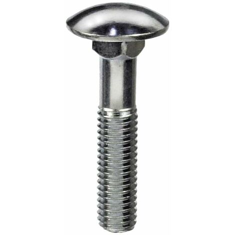 Viti metriche testa tonda quadro sottotesta Inox A2 8x50 3 pz