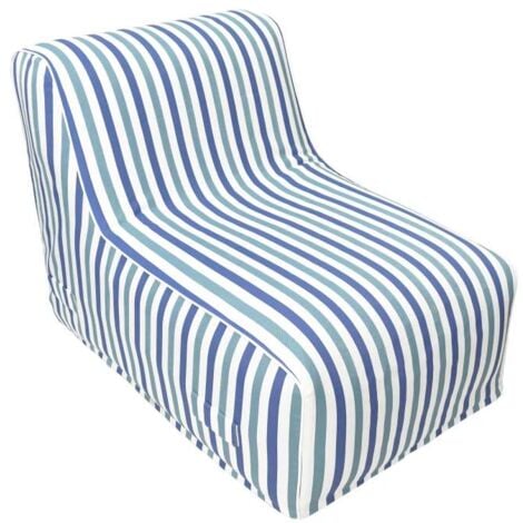 Poltrona Gonfiabile Domo Mea - Blu Righe - 90x60x70cm
