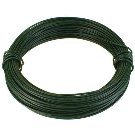 Filo di ferro zincato rivestito PVC verde Diam. 2,0 mm. 100 mt.