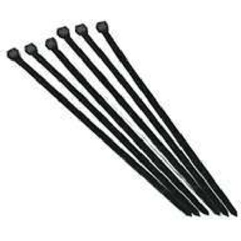 Fascette di cablaggio nere 4,8 x 290 - 100 pz.