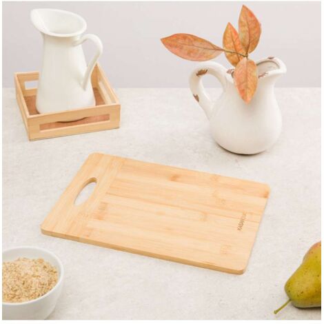 Tagliere da Cucina in Bamboo Naturale Ecologico e Resistente 28x20 cm