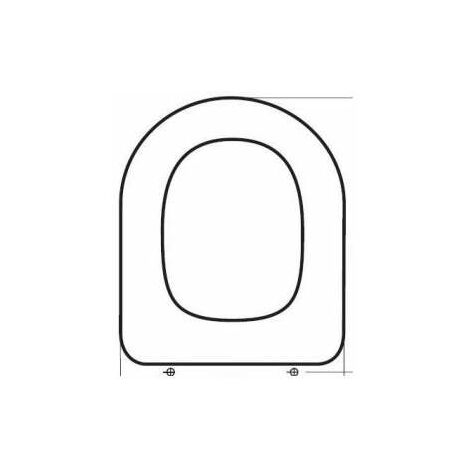 Sedile WC Clodia Bianco Lucido