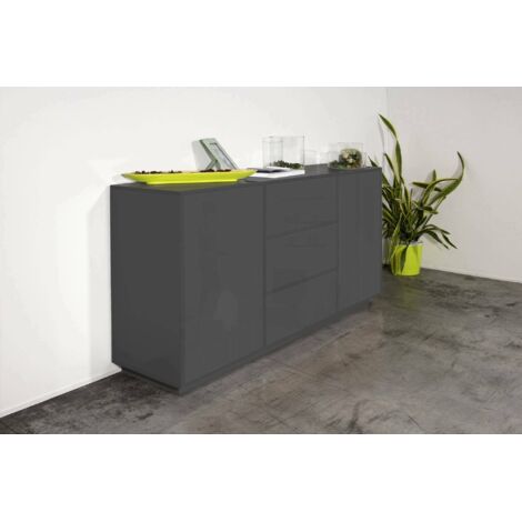Dmora - Credenza Aysha, Madia da cucina a 2 ante e 3 cassetti, Buffet ...