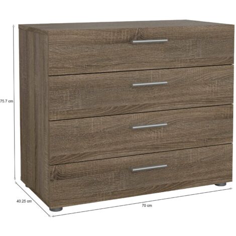 Dmora - Cassettiera Arwen, Settimino multiuso, Comò camera da letto ...