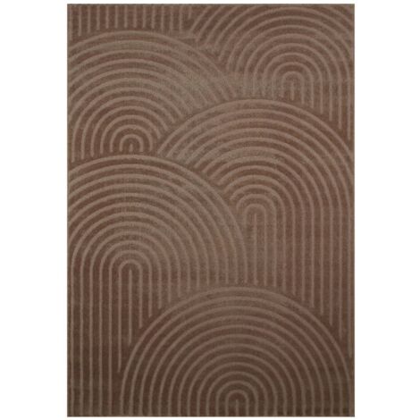 Indoor rug with mocha arches pattern 120 x 160 cm - Brad