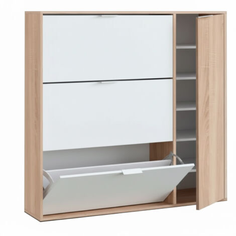 Scarpiera Salvaspazio A 3 Ribalte E 1 Anta Con Ripiani Mobile Porta ...