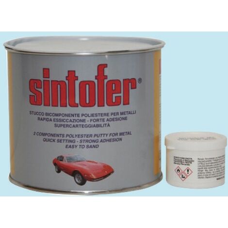 SINTOFER STUCCO PER METALLO GRIGIO IN BARATTOLO 750ml