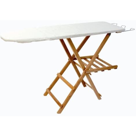 ASSI ASSE DA STIRO “RUSTICHELLO” PIANO IN LEGNO DI PINO CM.120x32