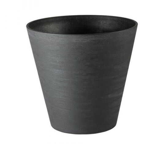 TERAPLAST POT ROND RE-POT OVER Ø38 H 32 AVEC RÉSERVE D'EAU NOIRE ...
