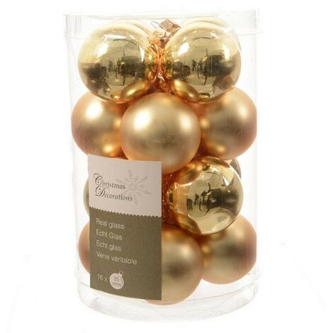 Mini Boules en Verre Dim. 3,5 cm 16 Pièces