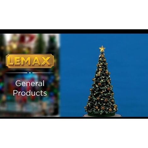 Grand sapin miniature Lemax avec éclairage intégré décor de Noël 24cm ...