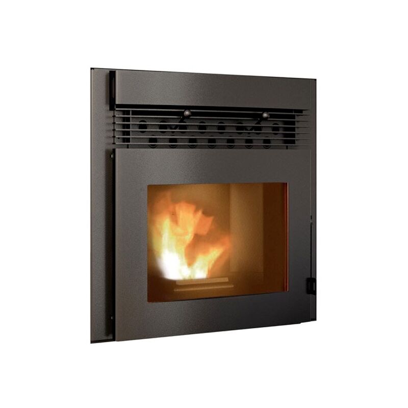 Insert de cheminée à pellets 11 kW Punto Fuoco Alessio silicium gris