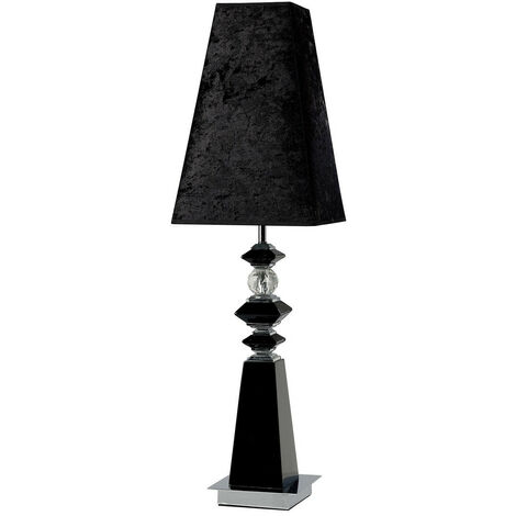 Inspired Clearance - (DH) Linea Table Lamp Rectangle E27 Black Shade ...