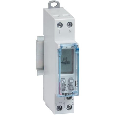 Interrupteur horaire digital modulaire programmable journalière ou ...