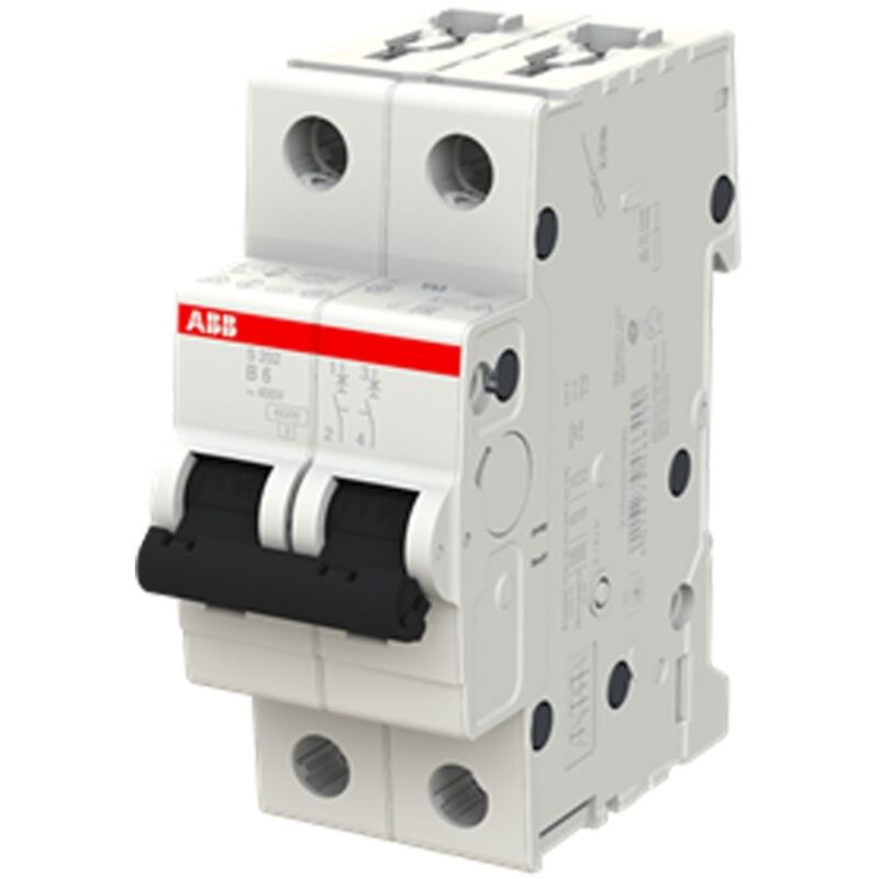 Abb - Interruttore Magnetotermico 2P 2Mod. 6A Curva B | ABB | US