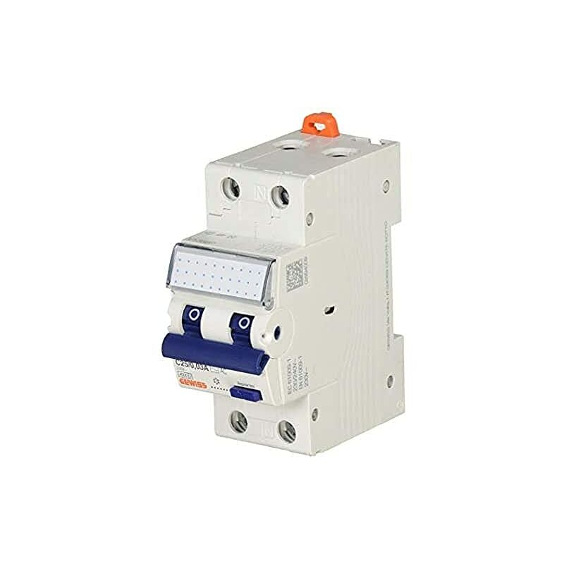 Interruttore Magnetotermico Differenziale Con Restart+Mdc 2 Poli 16A 0,03A 3 Moduli Gwd4227r ...