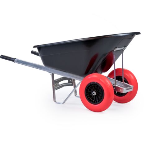 Wheelbarrow 90 L 150 kg Galvanised Steel and Plastic vidaXL