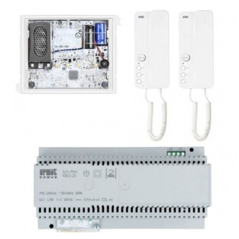 Urmet - Kit Base Impianto 2Voice Su Estetica Sinthesi S2 1783/704 ...