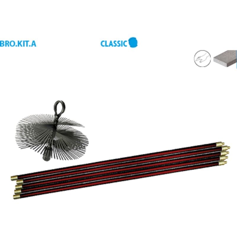 Kit de ramonage 7 mètres D. 250 mm acier - KIT250A - Leman