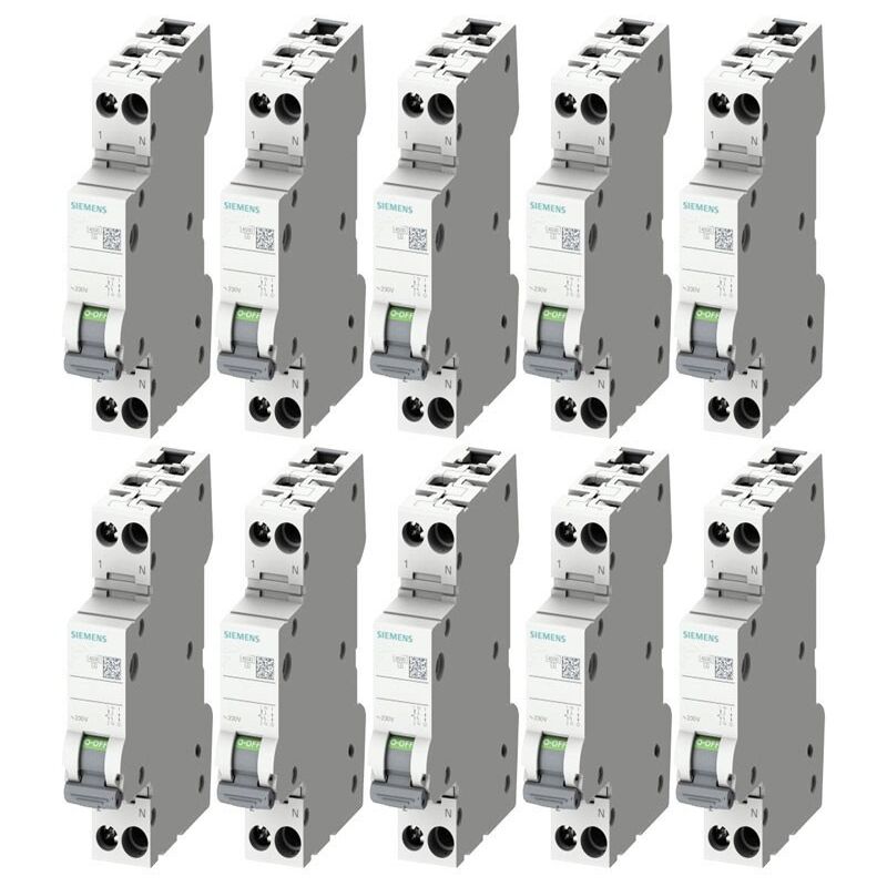 Kit Magnetotermici Differenziali Siemens 6A 1P+N 30Ma Ac 4,5Ka 5Sv13131kk06 | Siemens | US