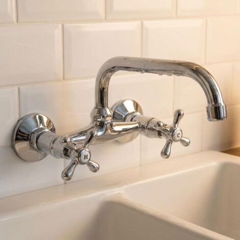 Dual lever kitchen taps