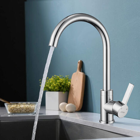 Single lever kitchen taps