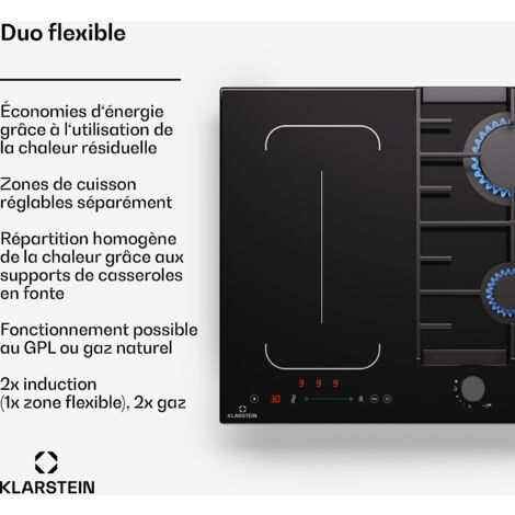 Plaque de cuisson mixte