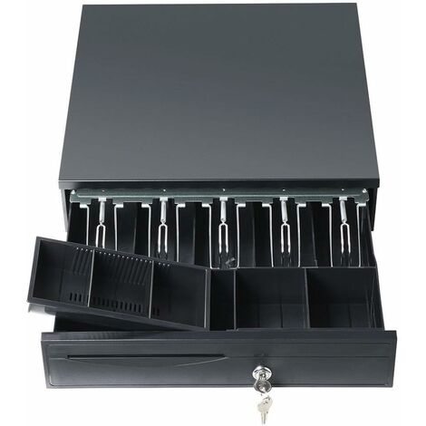 Cash Register Drawer Heavy Duty Box Cash Storage 5 Bills and 5 Coins ...
