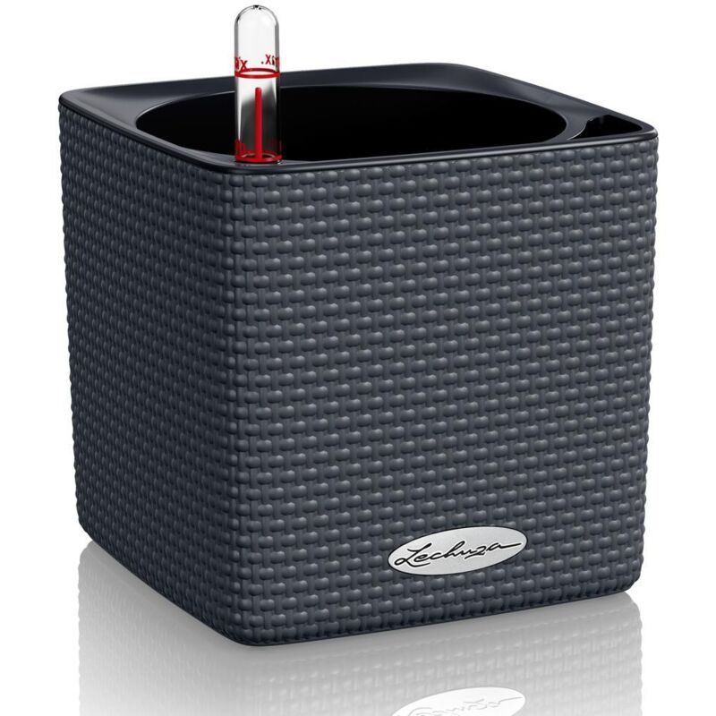 Lechuza Pot Cube Color 14 Gris ardoise