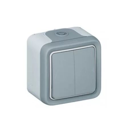 Legrand 91608 Plexo 55 Doppel-Wechselschalter für Rollläden 10A