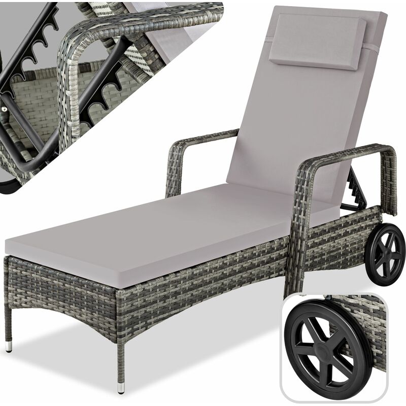 Lettino Prendisole In Rattan - Sdraio, Sdraio Da Giardino, Lettino Mare ...