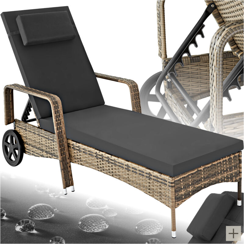 Lettino Prendisole In Rattan - Sdraio, Sdraio Da Giardino, Lettino Mare ...