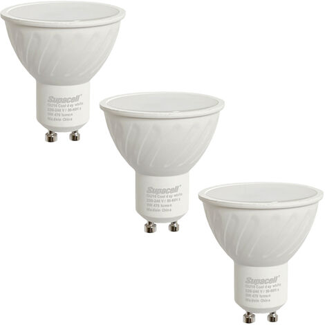 Litecraft Light Bulb GU10 5 Watt LED 4000K Natural White Lamp - 5 Pack