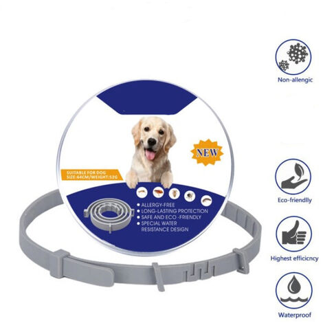 Collier anti-puces et antiparasitaire pour chien
