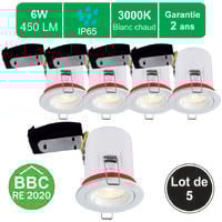 Spot encastrable de salle de bain