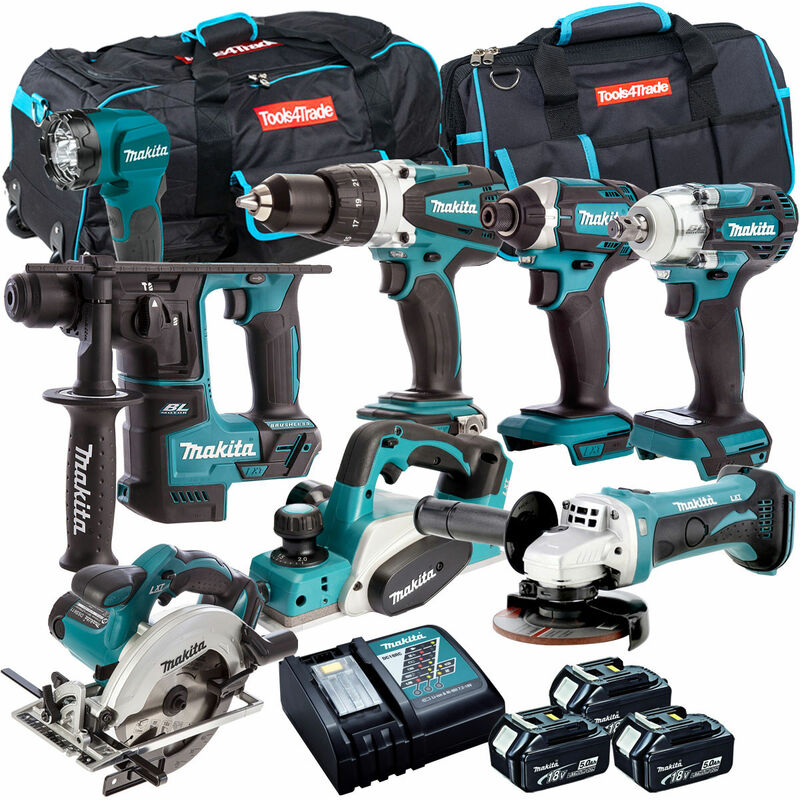 makita 18v 5 piece cordless kit with 3 x 50ah batt | Makita 18v 5 piece ...