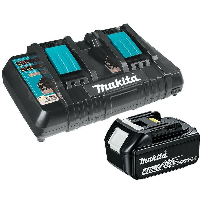 Makita - Dc18rd 18V Lxt Twin Port Charger With 2X 5.0Ah Batteries | Makita | US